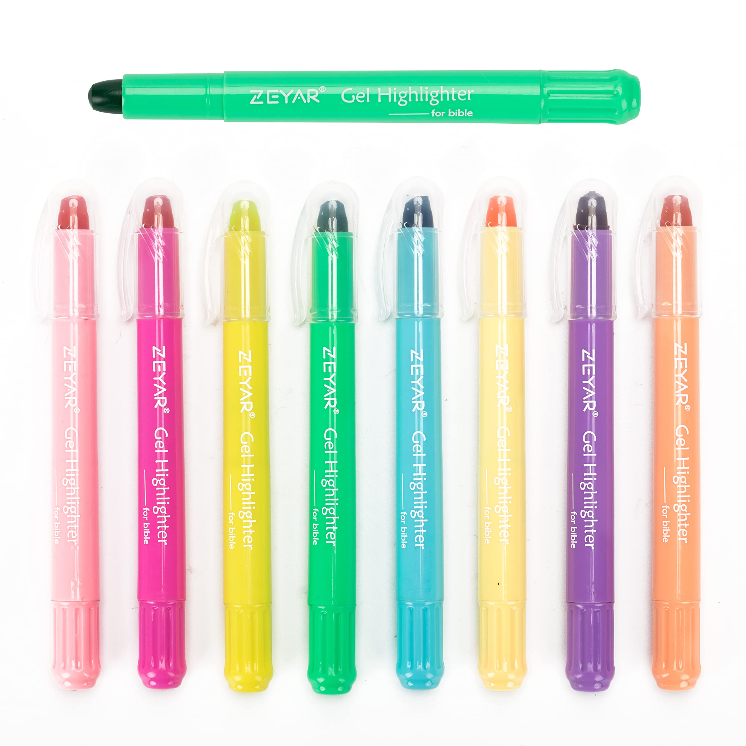 ZEYAR Gel Highlighters, Bible Highlighter Pens, No Bleed, Quick Dry ...