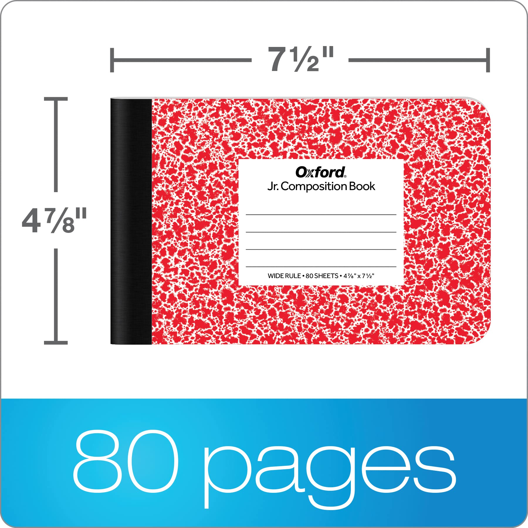 Oxford Jr. Composition Notebooks, Notebooks For School, School Supplies ...