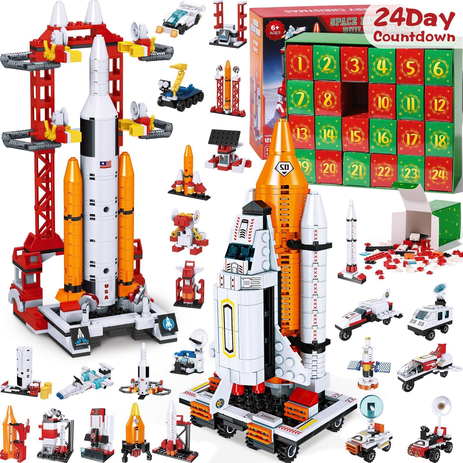 Kids Advent Calendar 2024 for Boys, 24 Days Christmas STEM Space ...