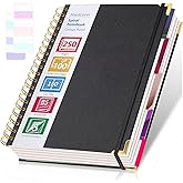 Amazon.com : Hardcover Spiral Notebook journal with Removable Dividers ...