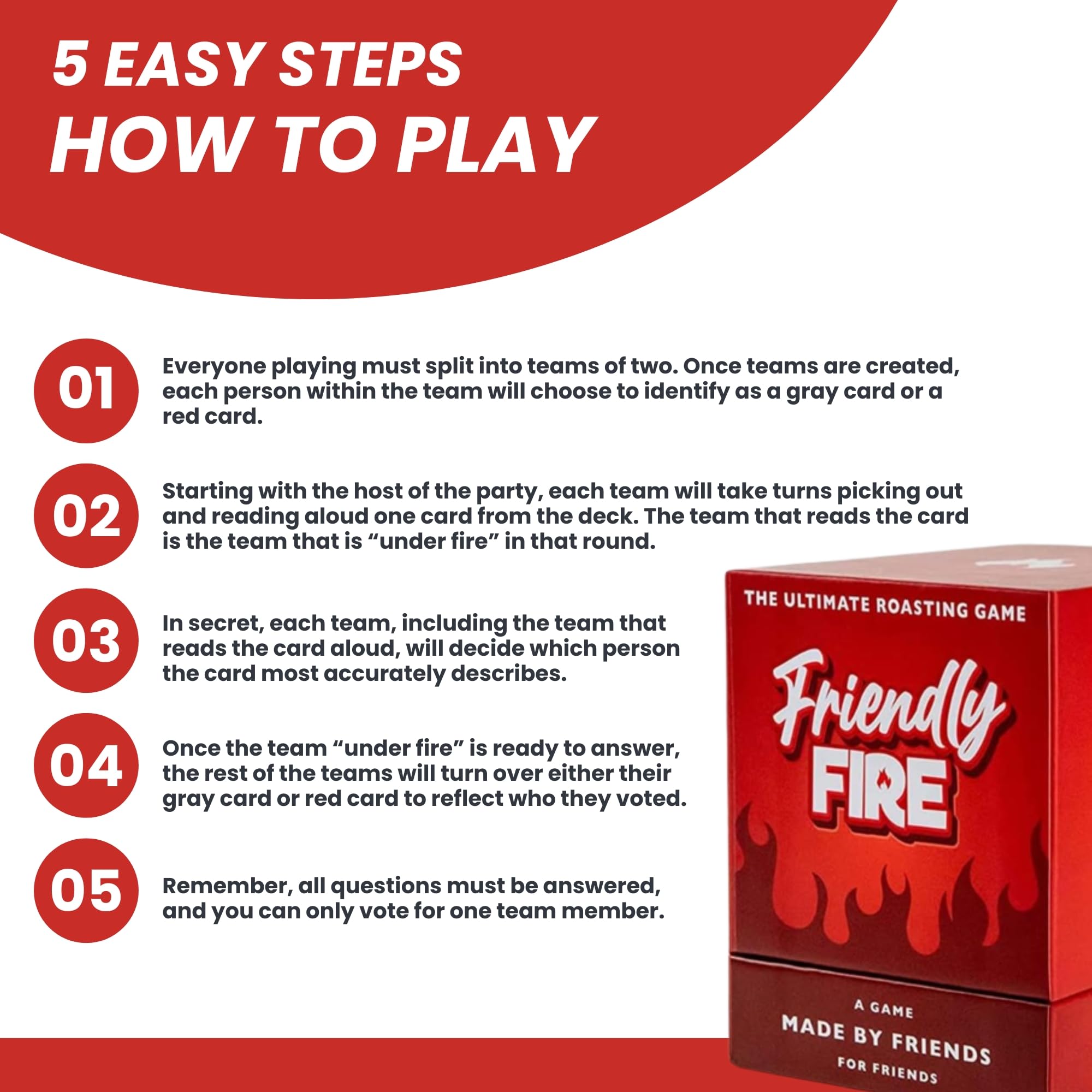 Mua Friendly Fire Roasting Card Game for Adults - Ideal for Memorable ...