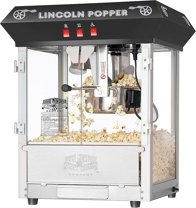 Amazon.com: MISC Black 8oz Antique Countertop Popcorn Machine - 8 Oz ...