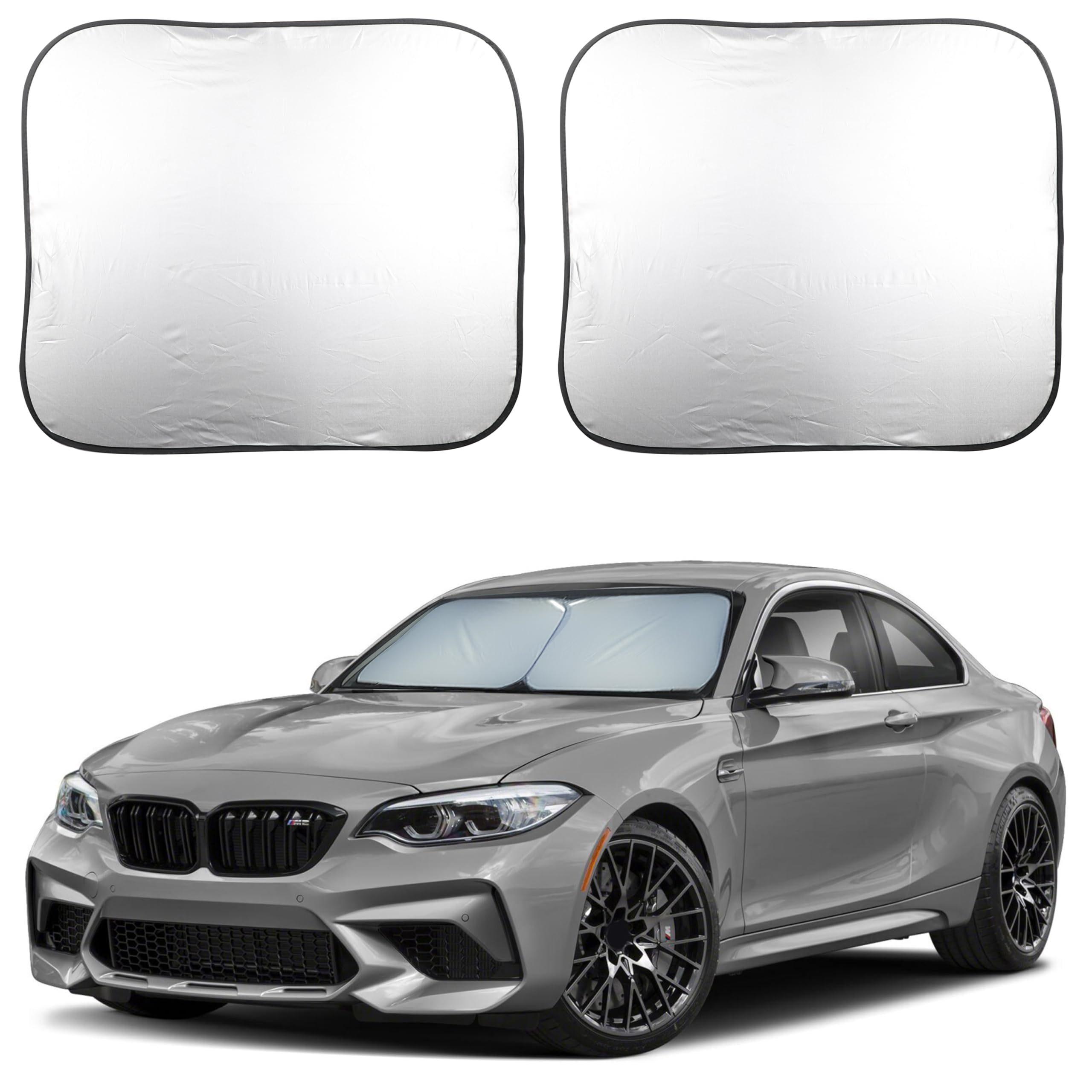 EcoNour Car Windshield Sun Shade Foldable | Front Windshield Shade for ...