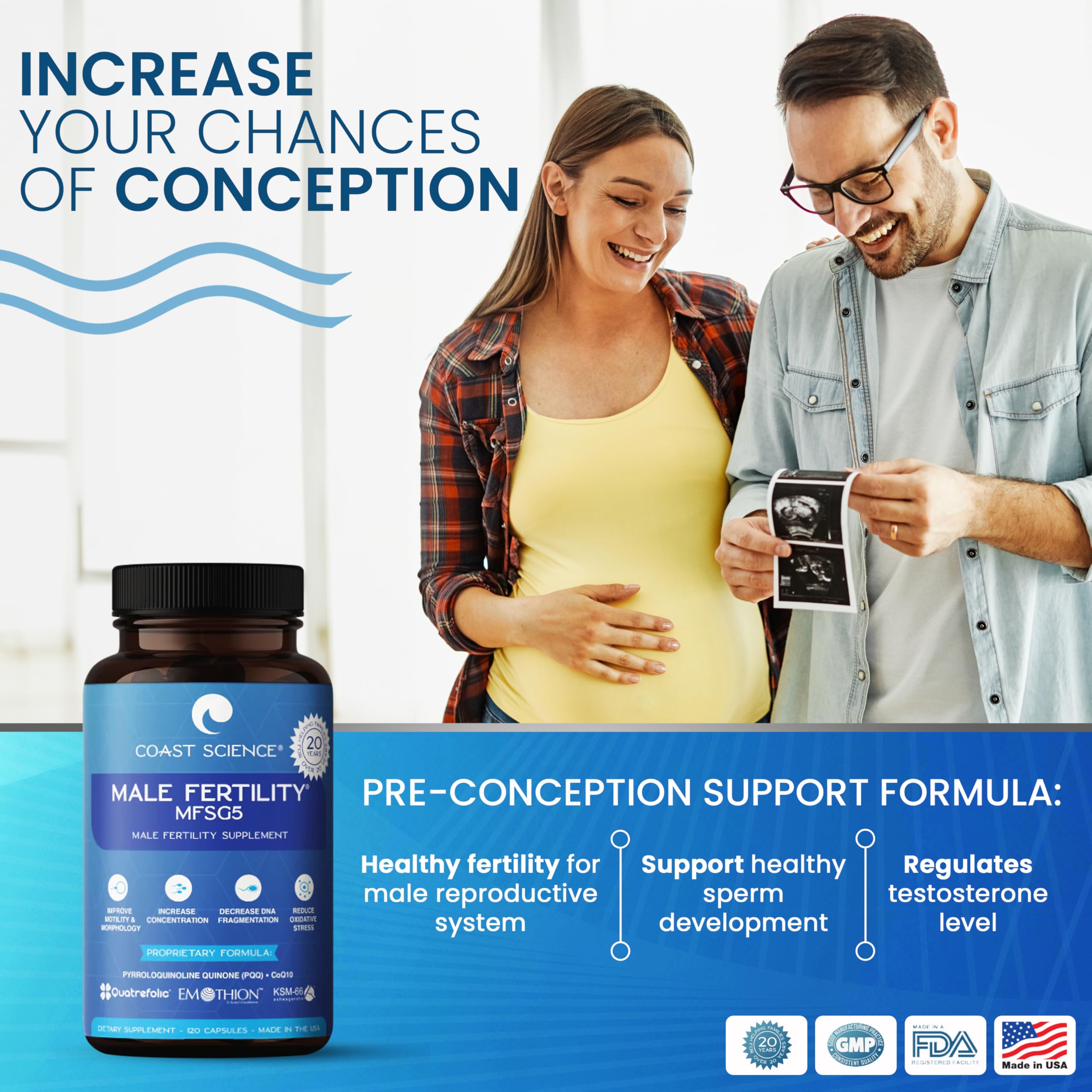 Mua Male Fertility Supplements MFSg5 - CoQ10, Ashwaganda, PQQ - Sperm ...