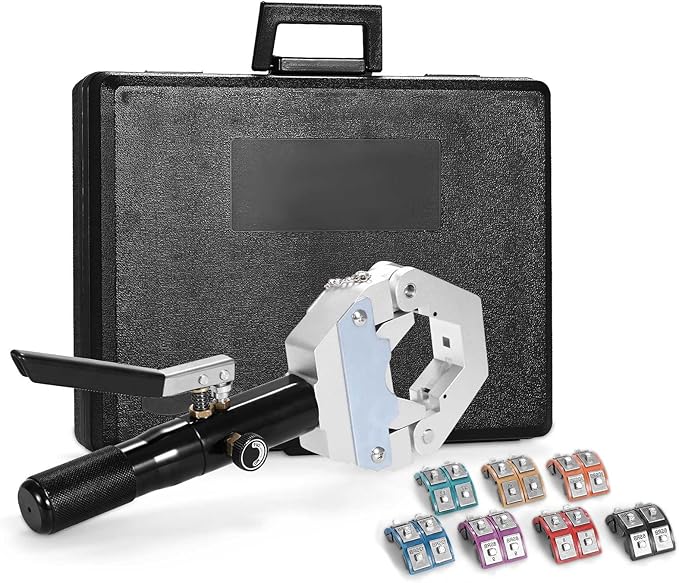 Mophorn Automotive A/C Hose Crimper 71500 Black Handheld Hydra-Krimp Hose Crimping Tool Kits for ...