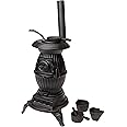 Amazon.com: Old Mountain Black Mini Pot Belly Stove Set, with ...