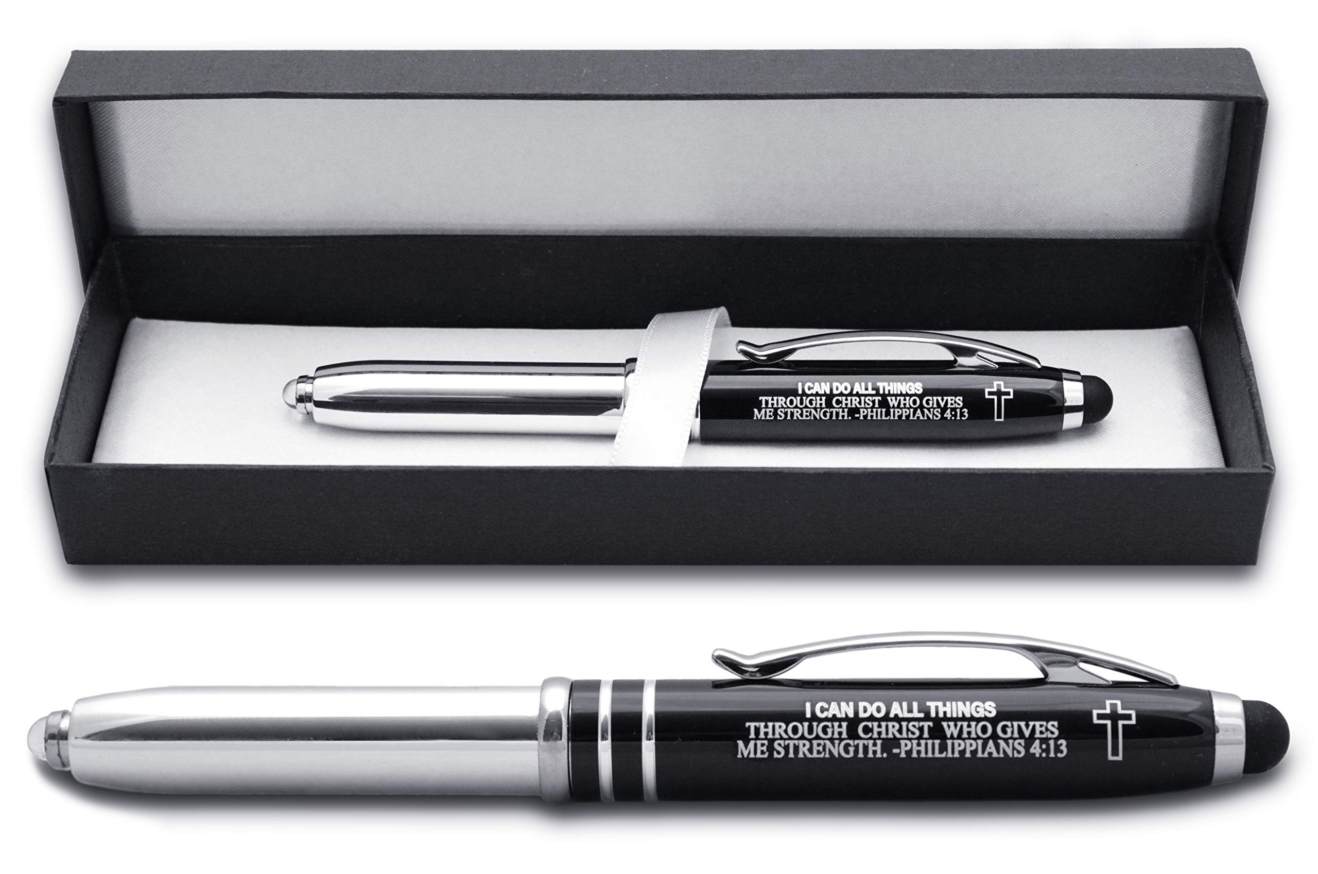Philippians 4:13 Christian Gift Pen with Engraved Inspirational Bible ...