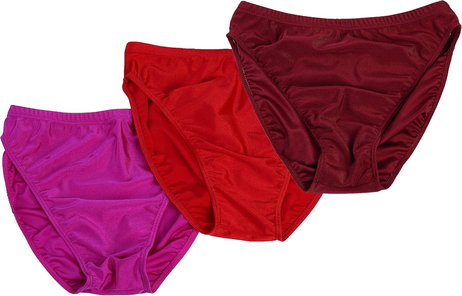 speerise Adult Bikini Bottoms High Leg Cut Briefs Ballet Dance 3 Pack ...