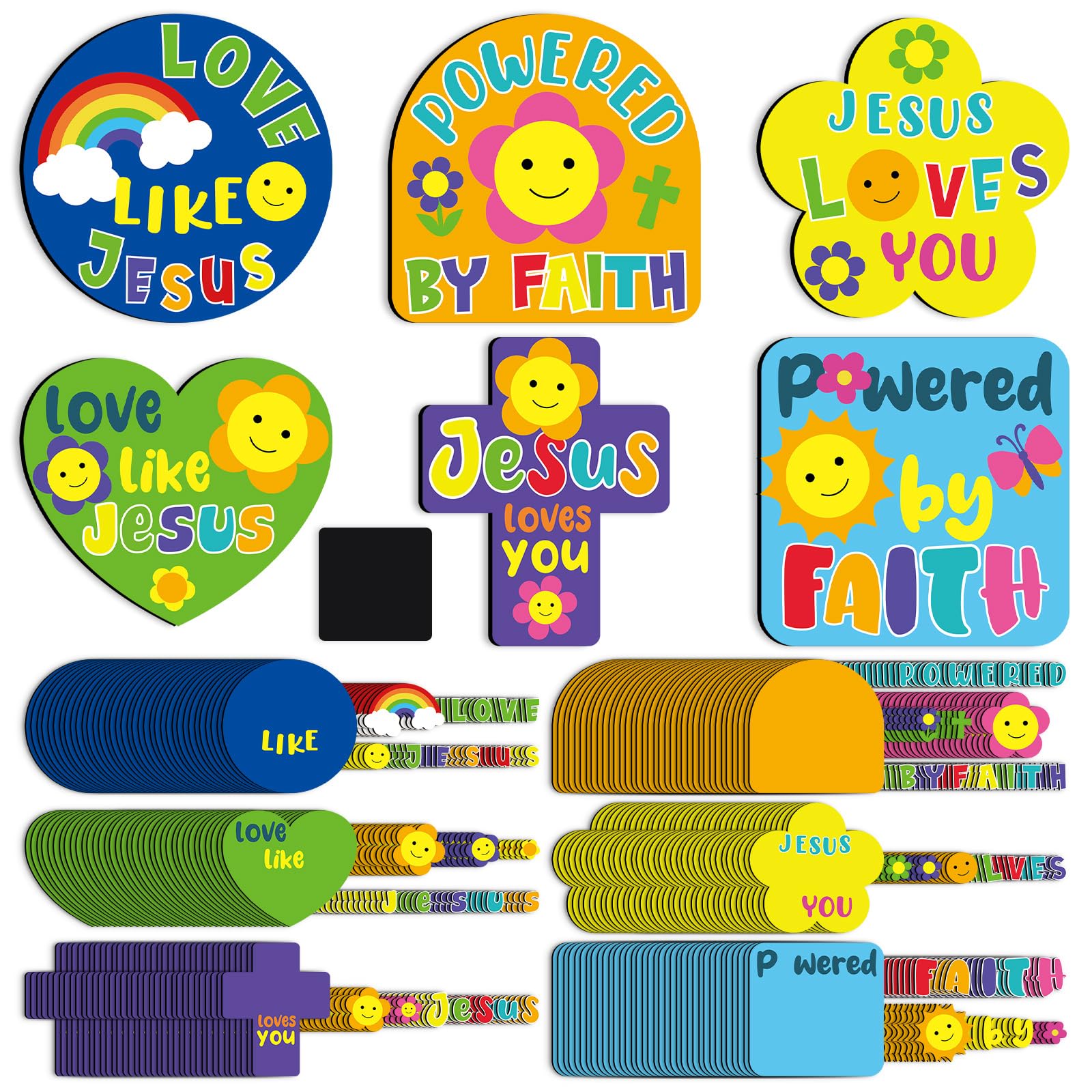 Mua Trandraft 36 Sets Religious Crafts for Kids Bulk DIY Retro Faith ...