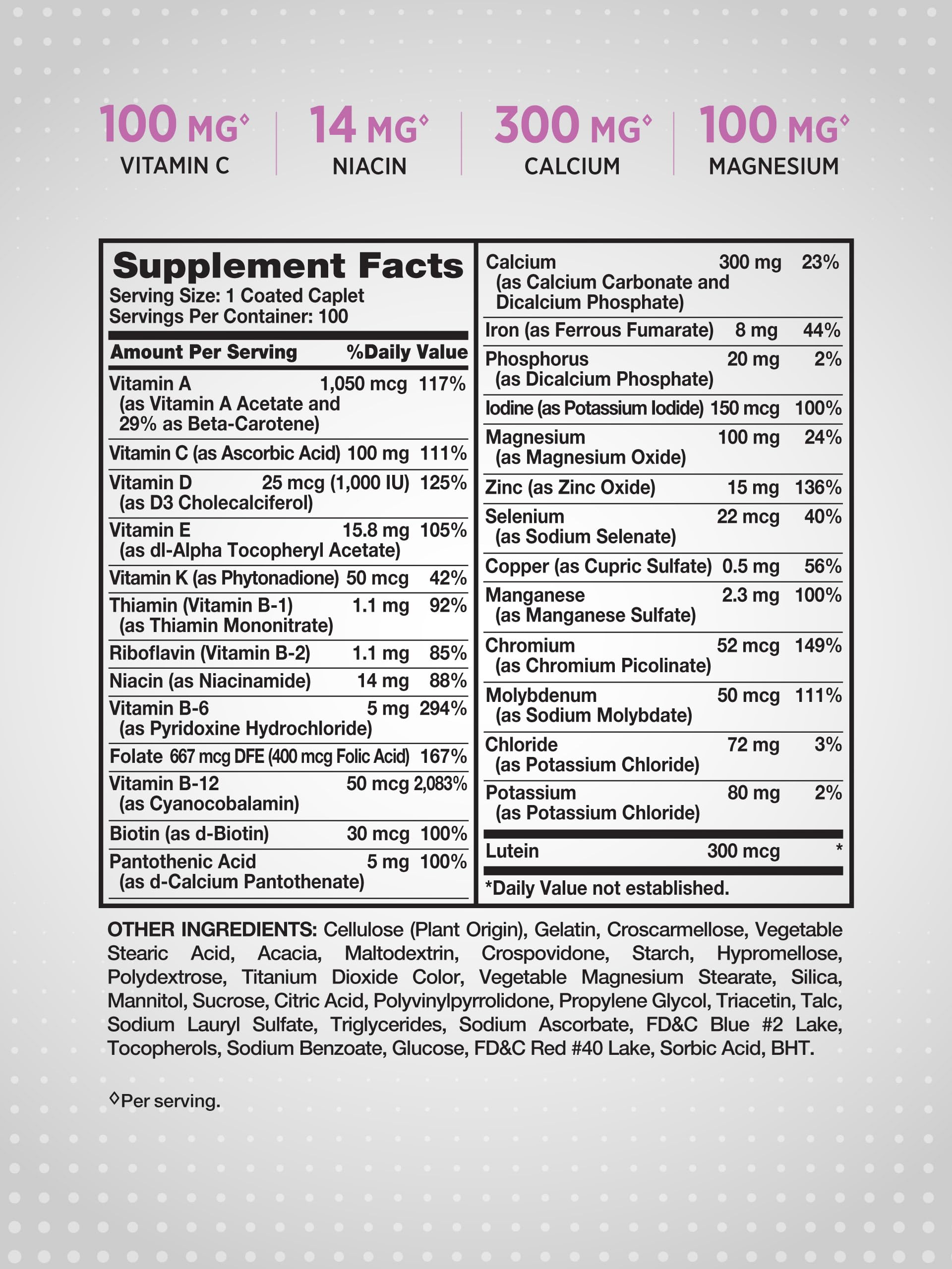 Mua Nature's Truth Women's 50+ Multivitamin Caplets | 100 Count | with ...