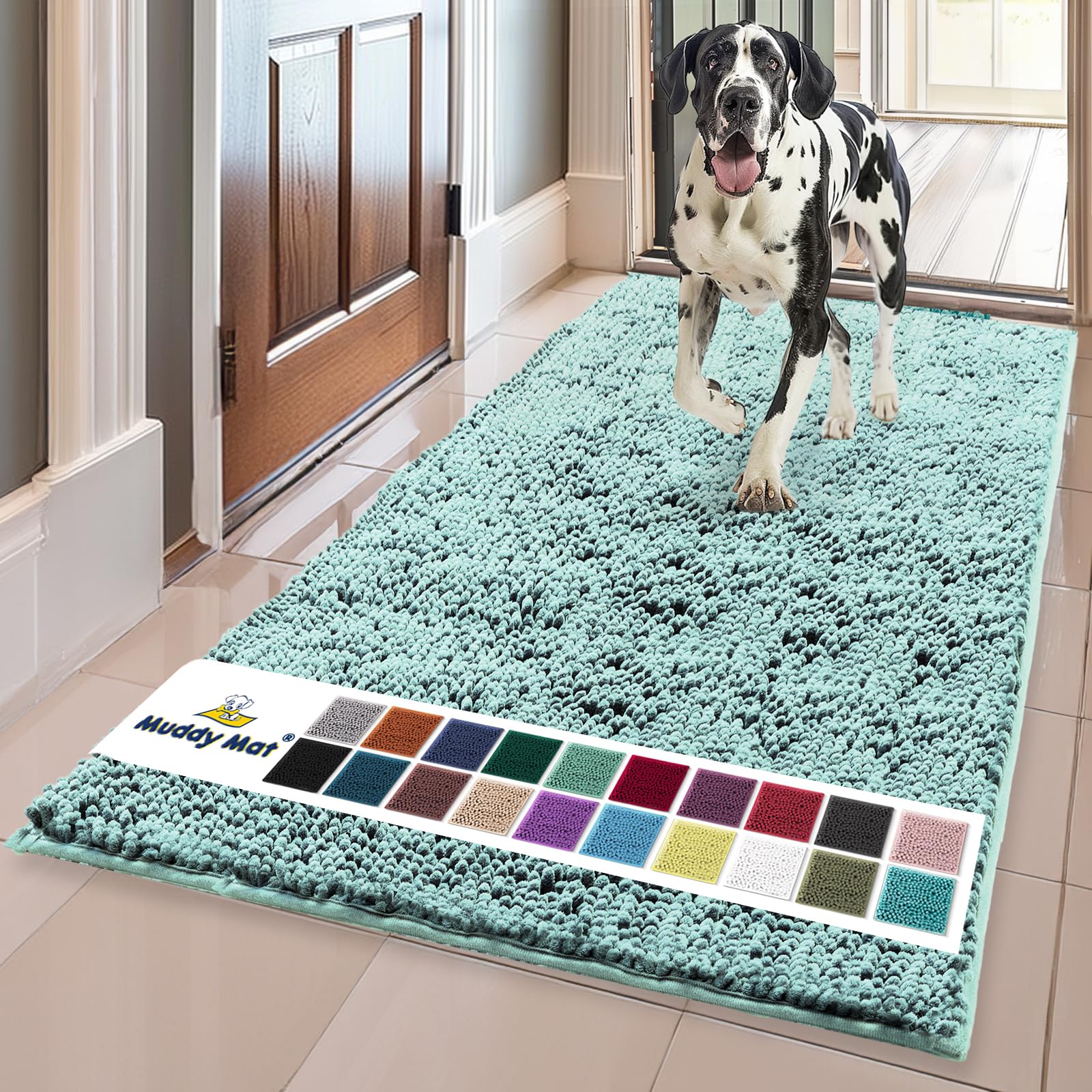 Muddy Mat® Shown ON TV Highly Absorbent Microfiber Door Mat and Pet Rug ...