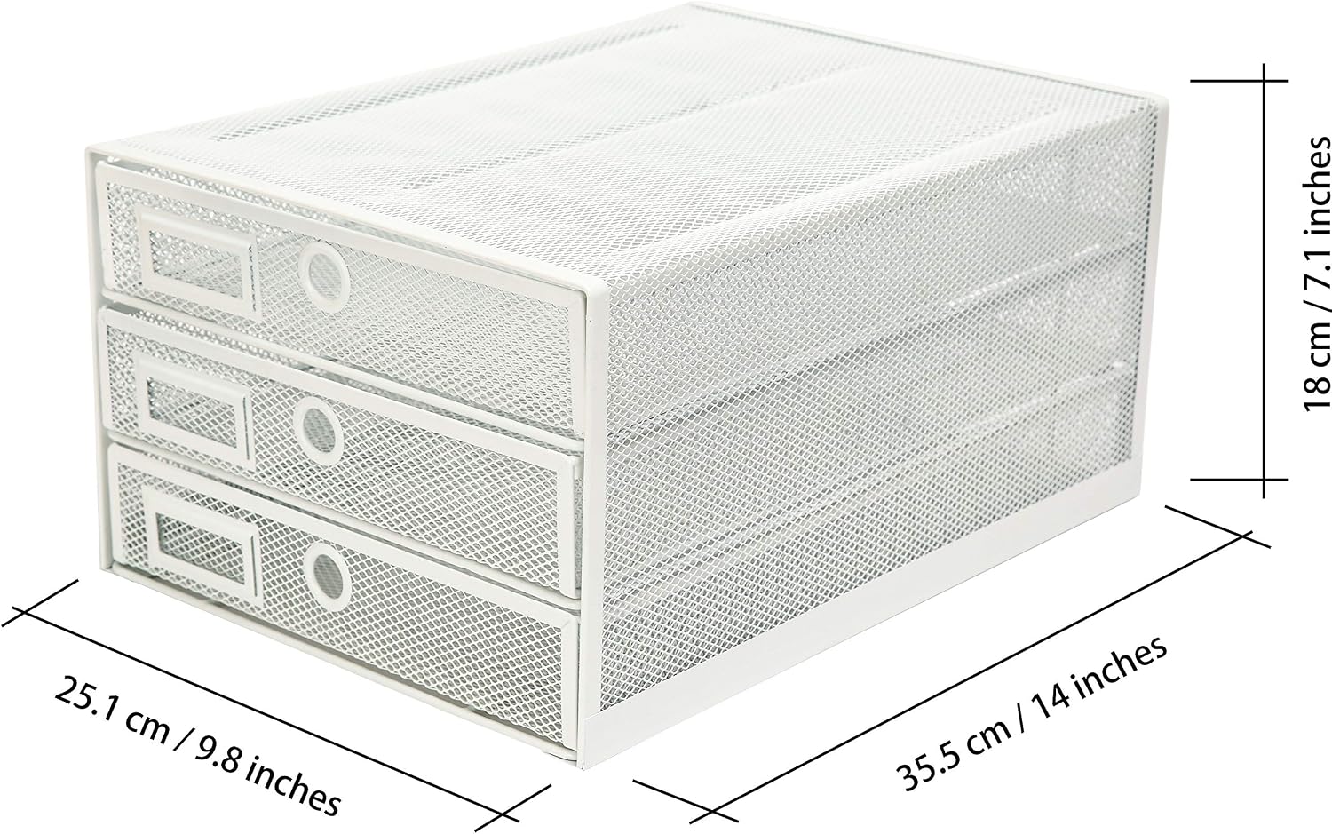 Exerz Paper Sorter 3 Drawer Wire Mesh A4 / Desk Multifunctional Desk ...