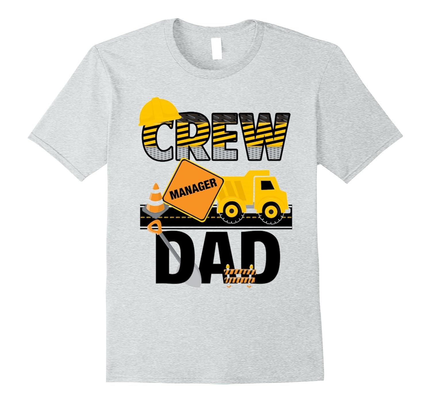 Crew Dad T-Shirt – Construction Birthday Party – Dump Truck-TJ – theteejob