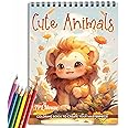 Amazon.com: TPLHOUSE Cute Animals Coloring Book Spiral Bound for Kids ...