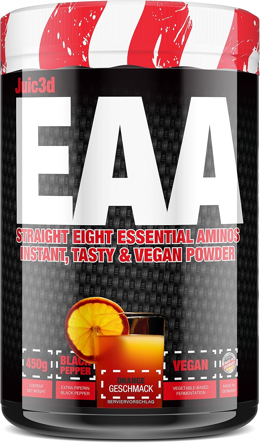 #sinob – Juic3d EAA. Instant Soluble & Vegan. 8 Essential Amino Acids in Pure Form. 1 x 450g ...