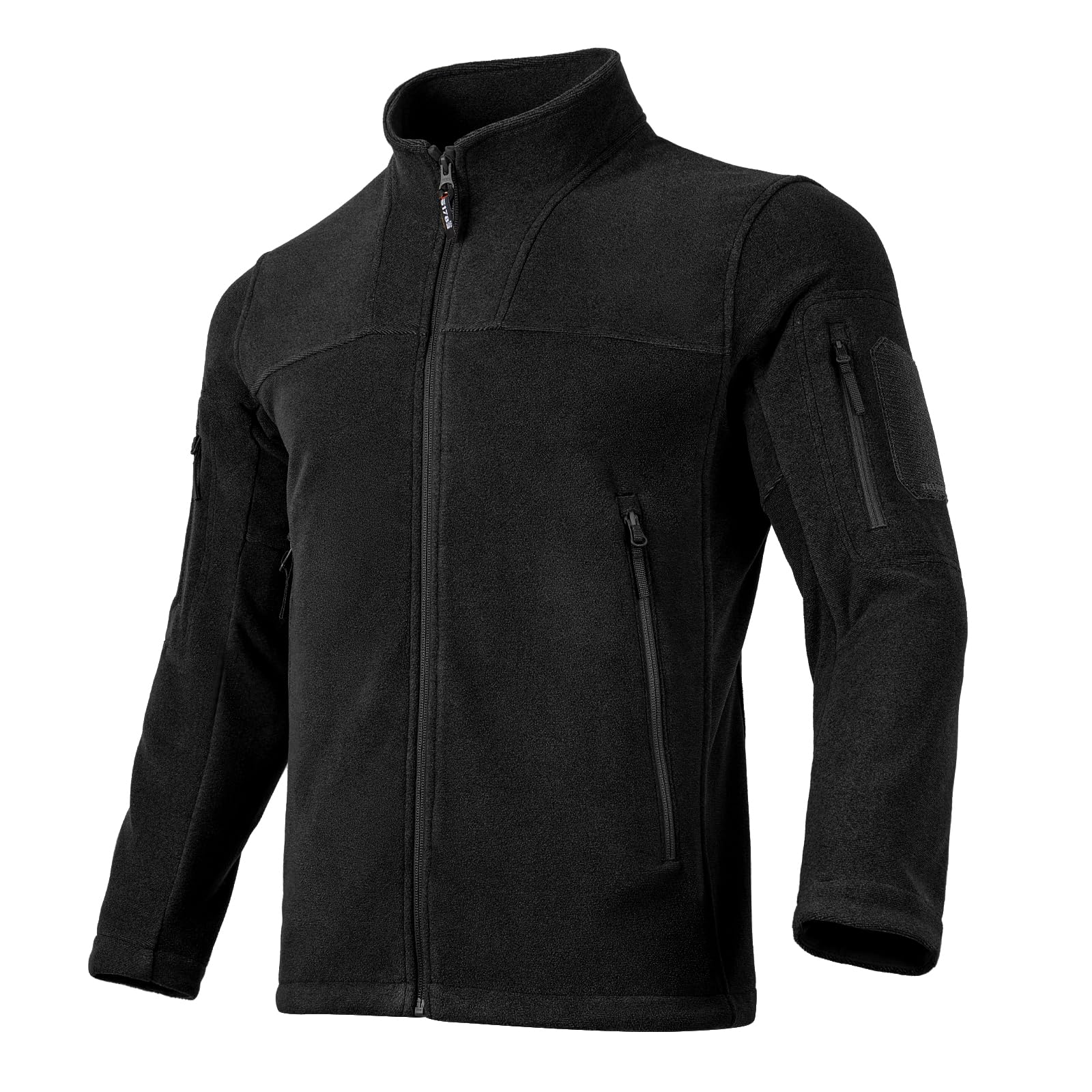 FREE SOLDIER Men's Tactical Fleece Jacket Full Zip Up Light Spring ...