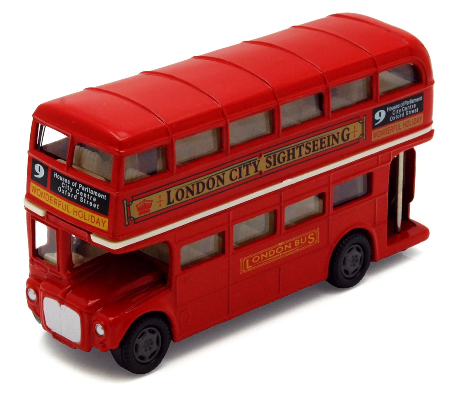 Buy - London Double Decker Bus Hard Top (4.75" Diecast Model Car, Red ...