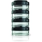 Amazon.com: BlenderBottle GoStak Twist n' Lock Storage Jars, 4-Piece ...