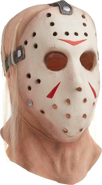 Amazon.com: Rubie's Friday The 13th Jason Voorhees Overhead Mask, Gray ...