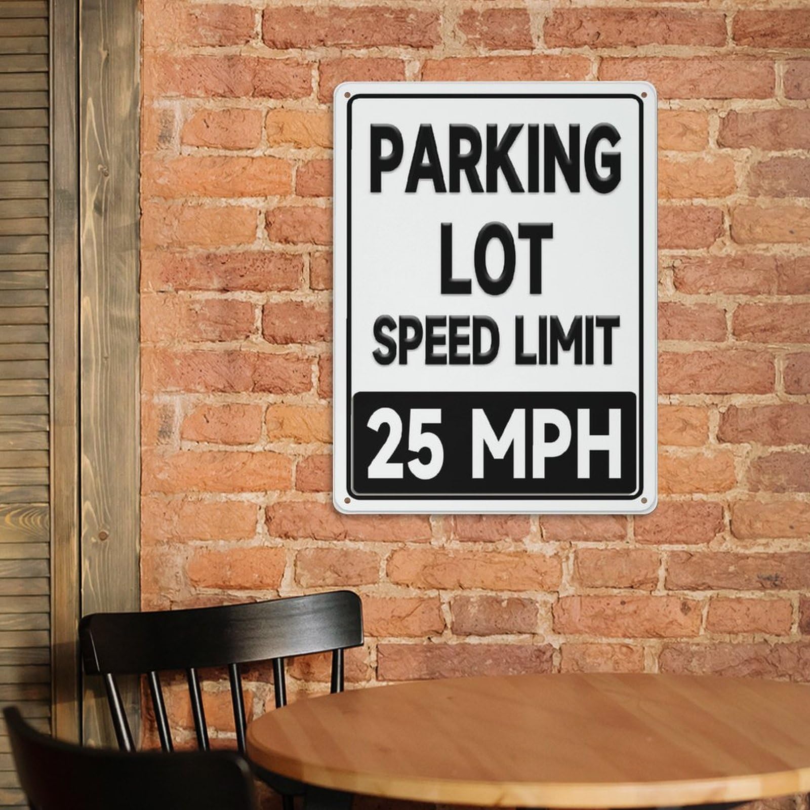 Metal Sign Parking Lot Speed Limit Signs 25 Mph 12"X16" Aluminum ...