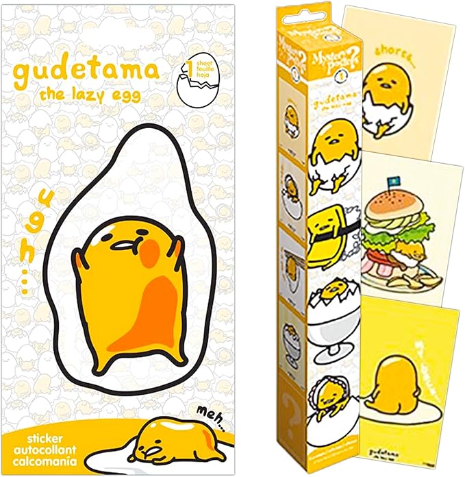 Amazon.com: Gudetama Mystery Poster Set - Gudetama Wall Poster Room ...