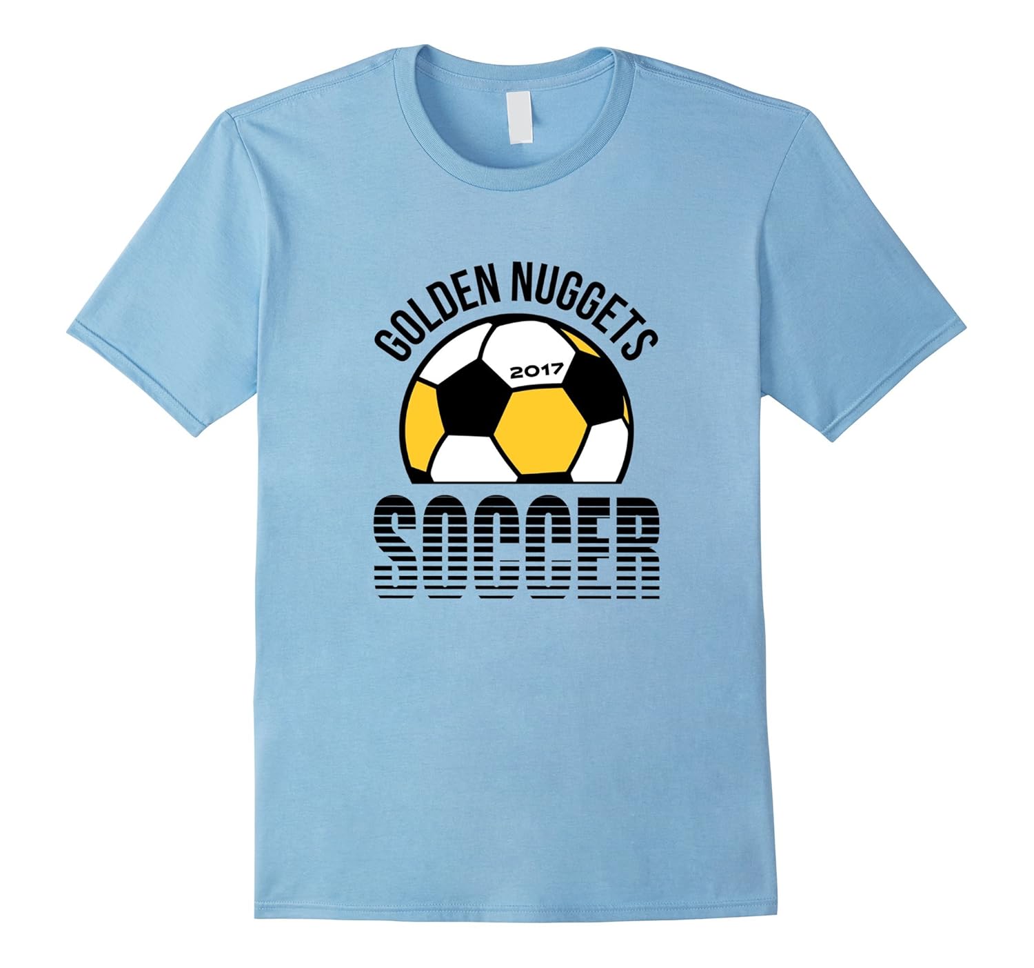 Golden Nuggets Soccer T-Shirt, Black-CL – Colamaga