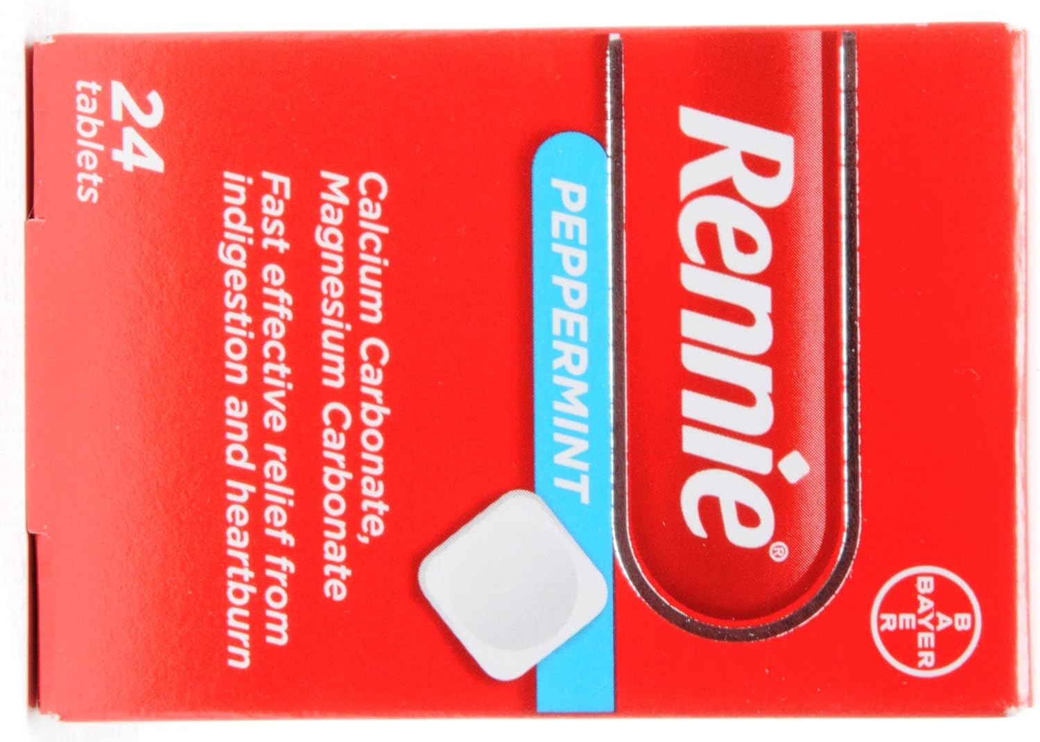 Rennie Indigestion and Heartburn Relief (Peppermint 2 x 24 Pack ...