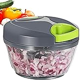 Amazon.com: Manual Food Processor Vegetable Chopper, SCSXGO Portable ...