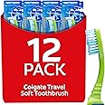 Amazon.com : Colgate Travel Toothbrush, Soft, 12 Pack : Health & Household