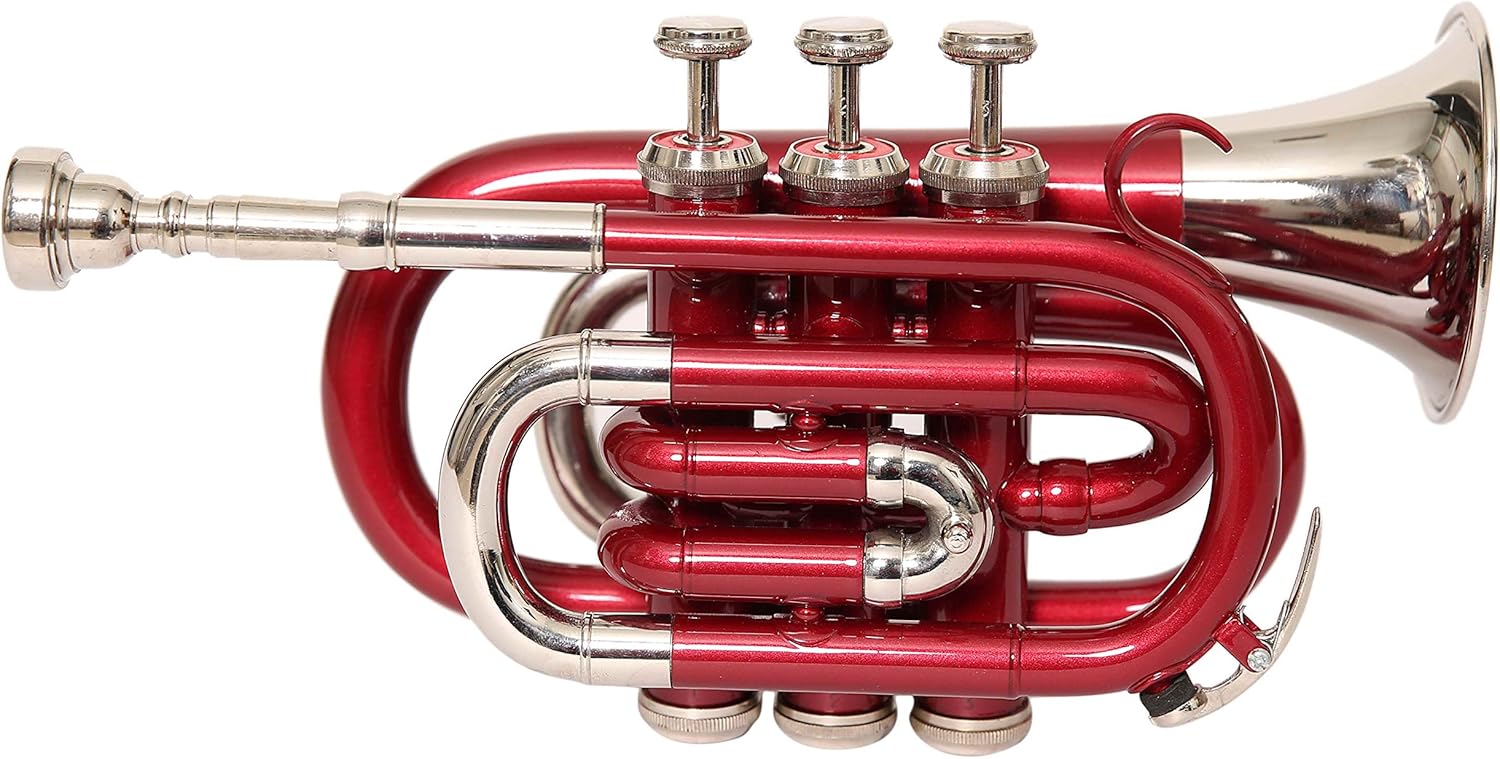 Ottoni colore Pocket tromba BB Pitch Rosso laccato Strumenti Musicali ...