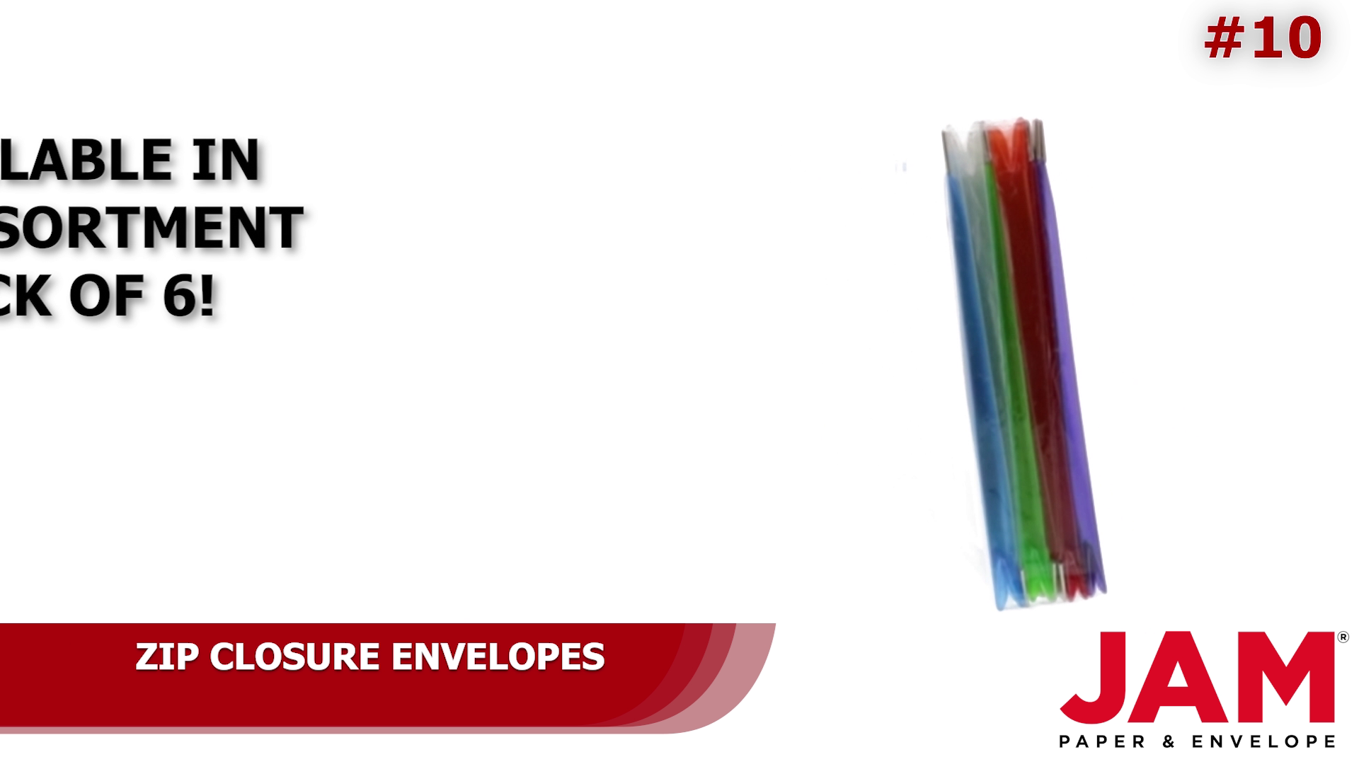 Watch Clear Zip Closure Booklet #10 Plastic Envelopes on Amazon Live