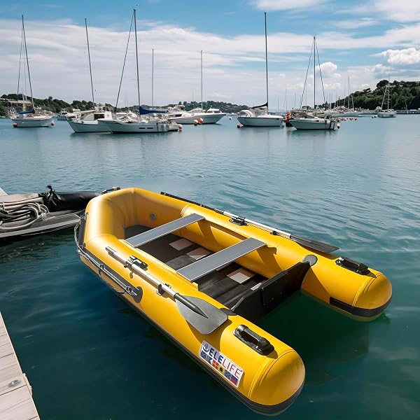 Inflatable Boat With Aluminum Floor 10ft Inflatable Boat For 2-3 People ...
