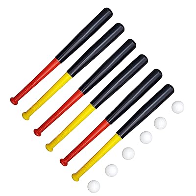 Buy Liberty Imports Pack of 6 Baseball Bat and Ball Combo Set - Bundle ...