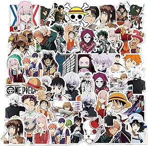 Amazon.com: 50Pcs Japanese Anime Mixed Stickers, Popular Classic Anime ...