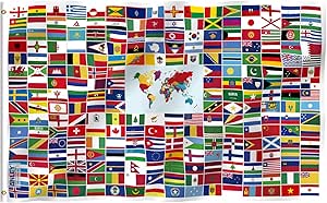 Amazon.com : ANLEY Fly Breeze 3x5 Feet Global World Flag - Vivid Color ...