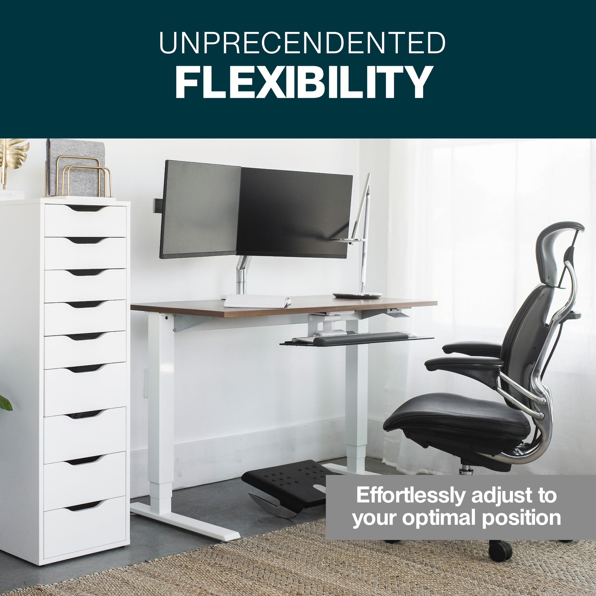 Mua Humanscale M8.1 Dual Monitor Arm Mount - Adjustable Monitor Mount w ...