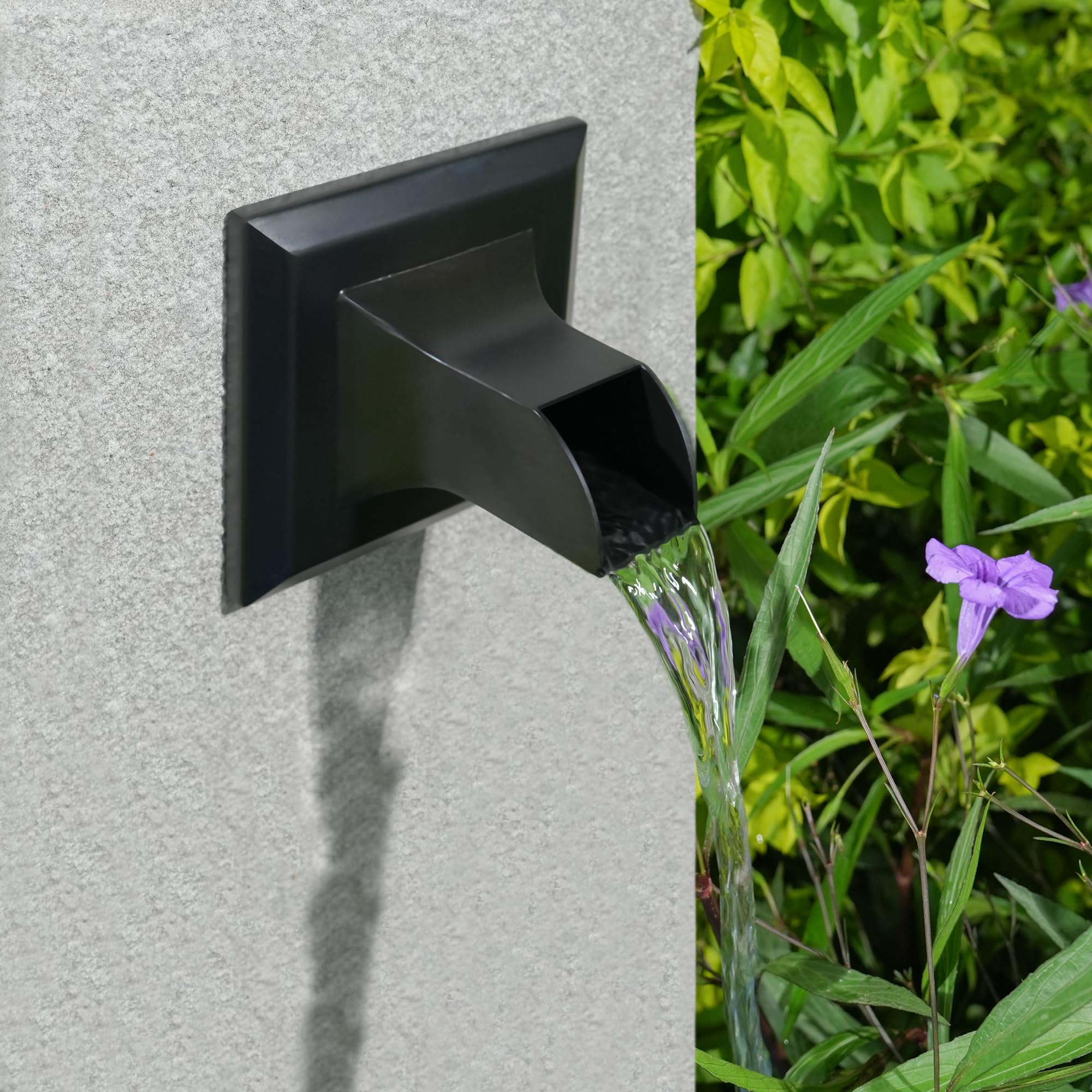 Aquadock Square 316 Stainless Steel Water Fountain Spout, Outdoor ...