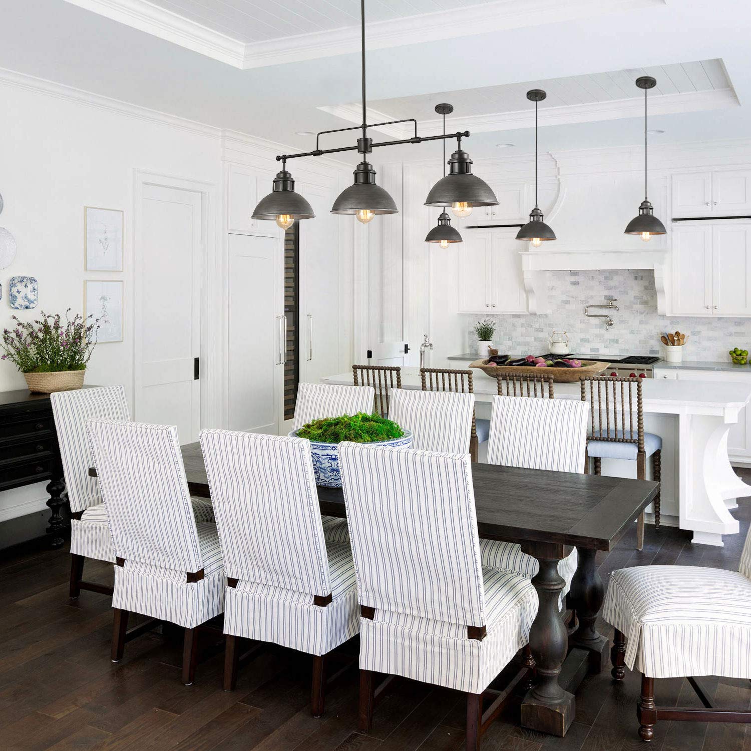 Mua LOG BARN Pendant Lighting for Kitchen Island, Black Chandelier in ...