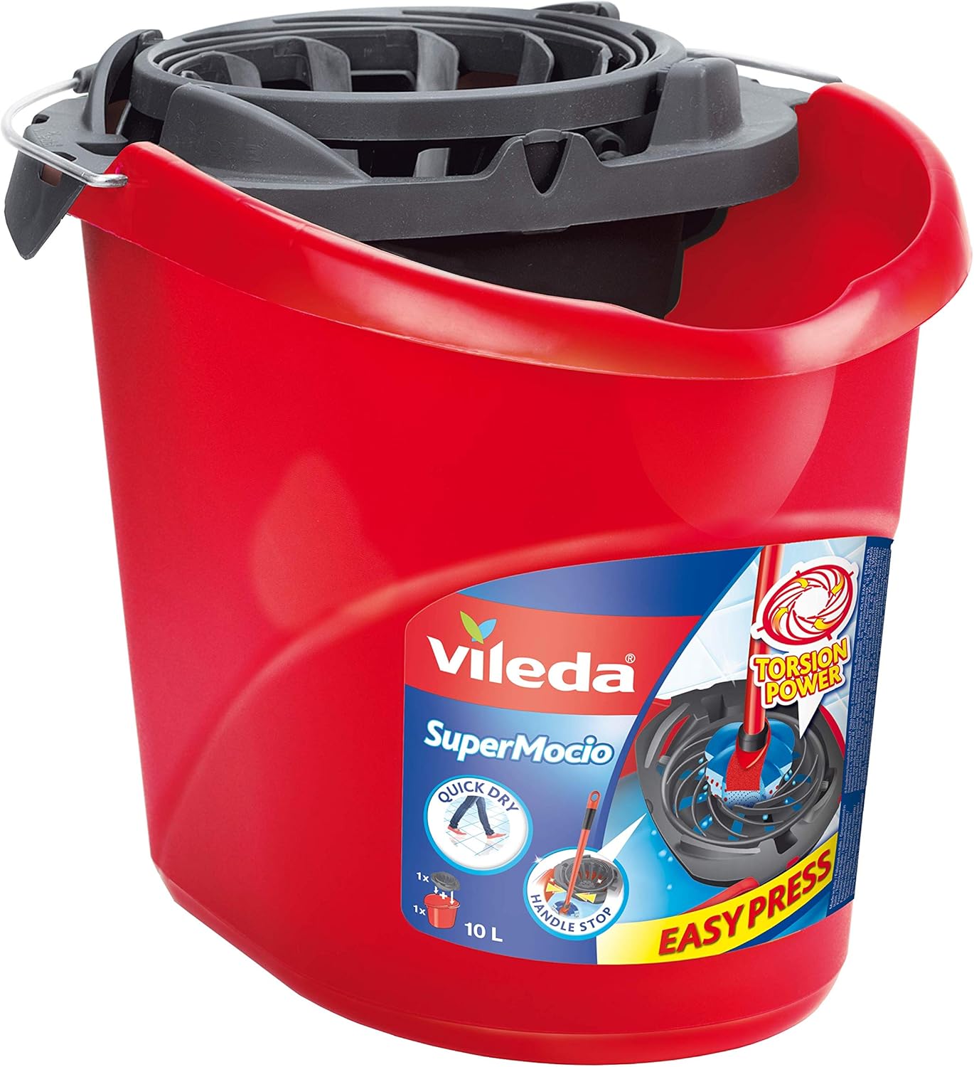 Vileda VIL122240 Supermocio Bucket and Wringer [Kitchen & Home]: Amazon ...