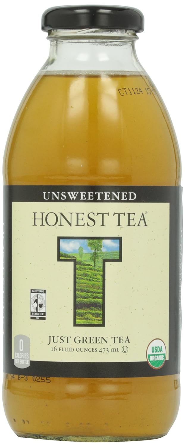 Amazon.com : Honest Tea, Iced Tea, Just Green, Organic, 16 oz : Grocery ...