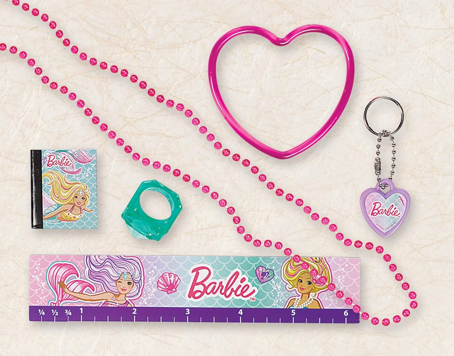 Amazon.com: "Barbie Mermaid" Assorted Party Favors, 48 Ct.: Toys & Games