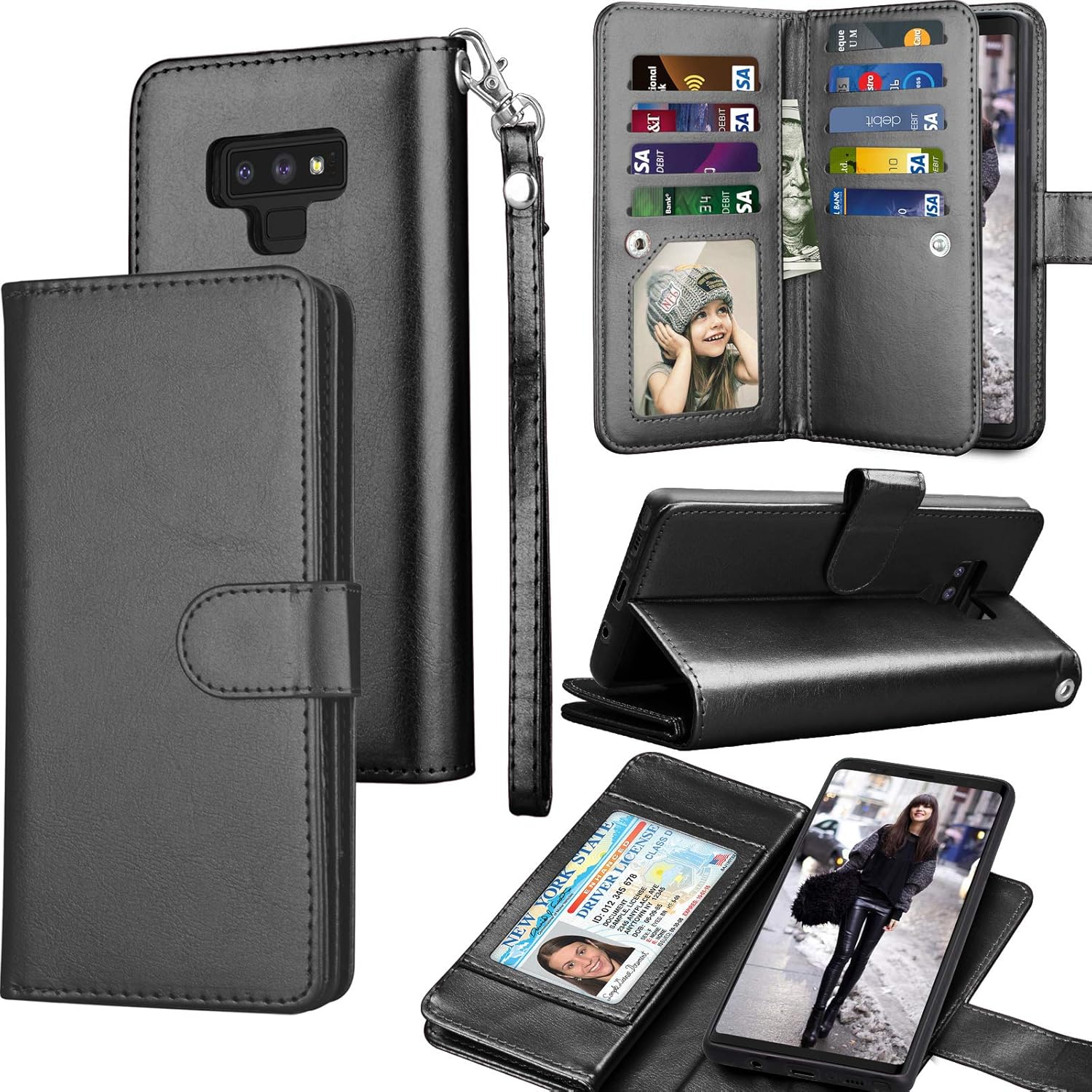 Amazon.com: Tekcoo for Galaxy Note 9 Case, for Note 9 Wallet Case, PU ...