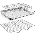 Amazon.com: Baking Sheet and 2-Tier Cooling Racks Set, P&P CHEF ...
