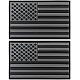 Amazon.com: JBCD All Black American Flag Patch Black USA Tactical Patch - PVC Rubber Hook and ...