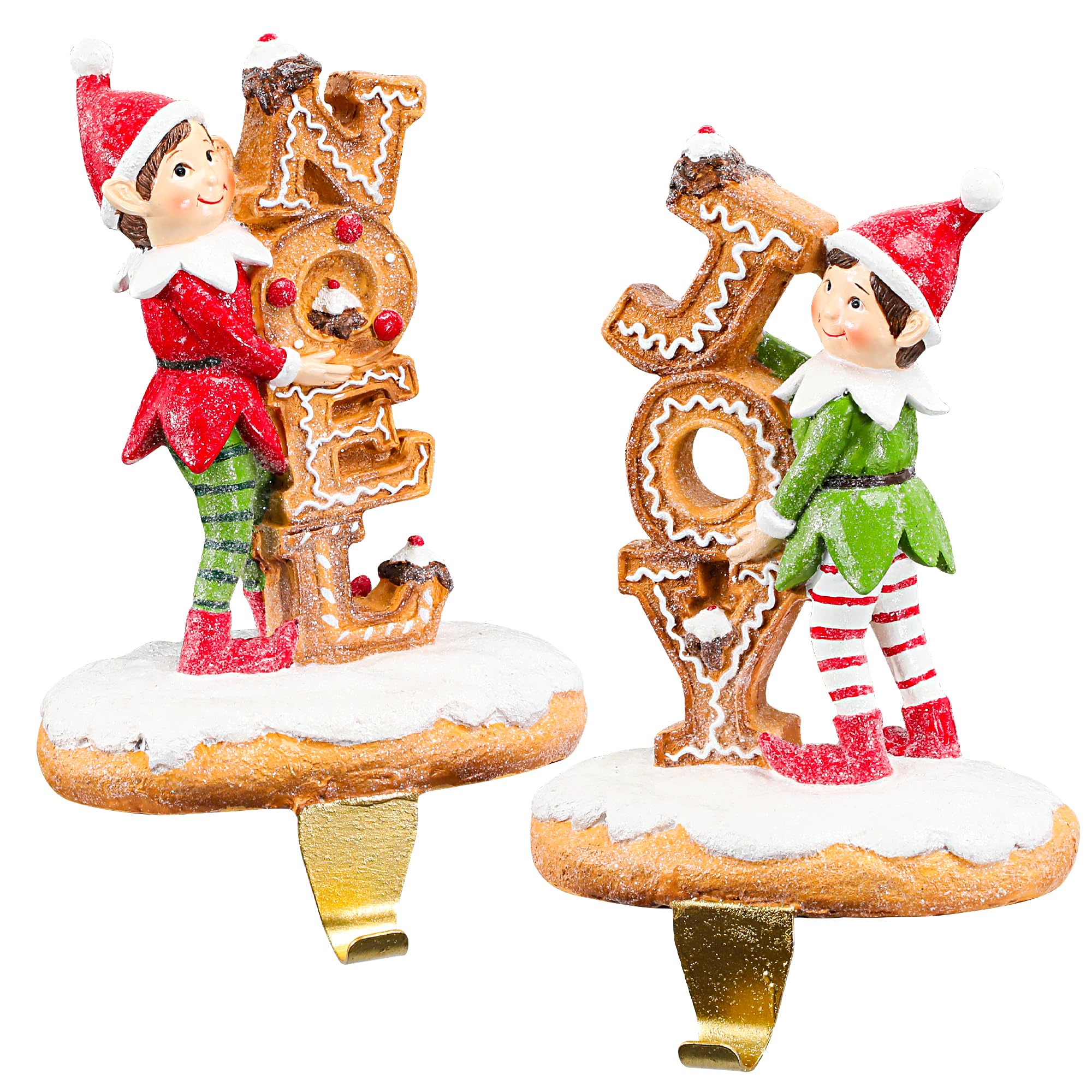 Fonder Mols Stocking Holders for Mantle, Christmas Stocking Holders ...