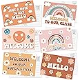 Amazon.com : BeYumi Groovy Boho Welcome Postcards - 60Pcs Back to ...