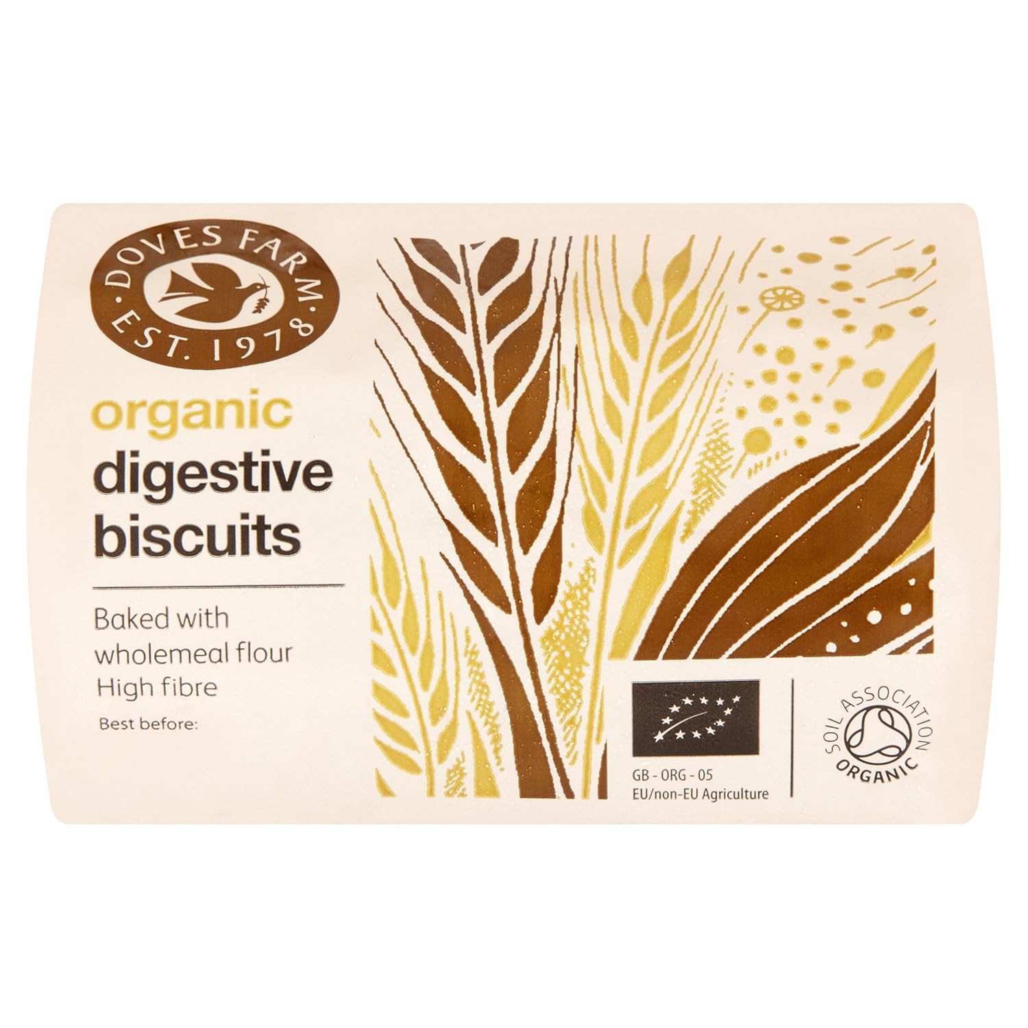 Doves Farm Organic Wholewheat Digestive Biscuits, 200 g: Amazon.co.uk ...