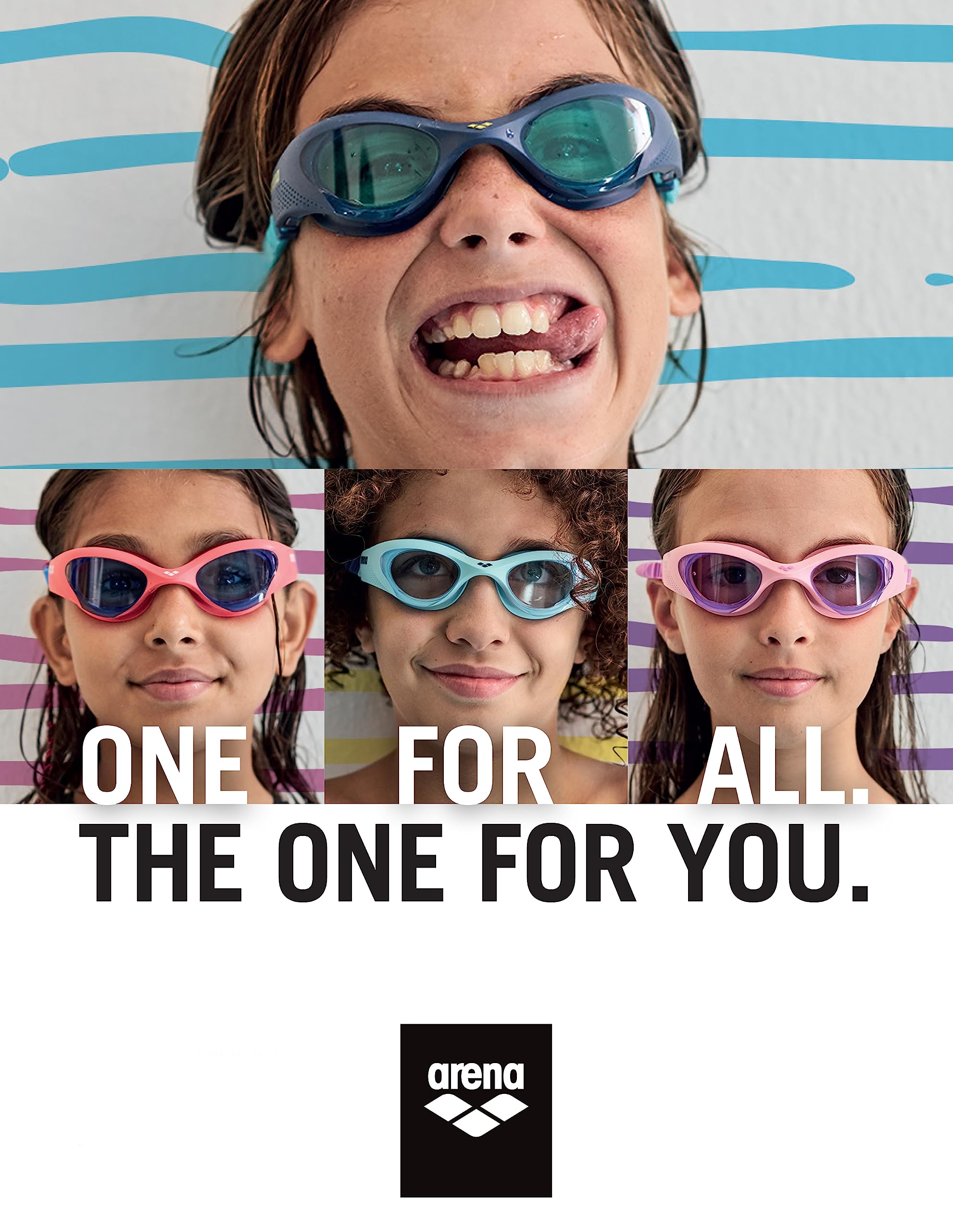 ARENA The One Unisex Youth Swim Goggles For Boys And Girls Perfect Fit ...