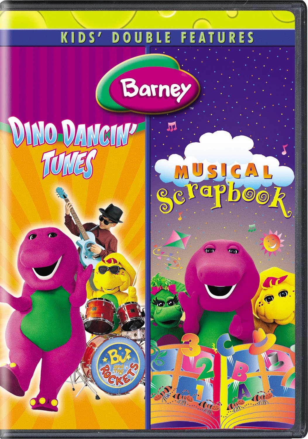 Amazon.com: Barney: Dino Dancin' Tunes / Musical Scrapbook Double ...