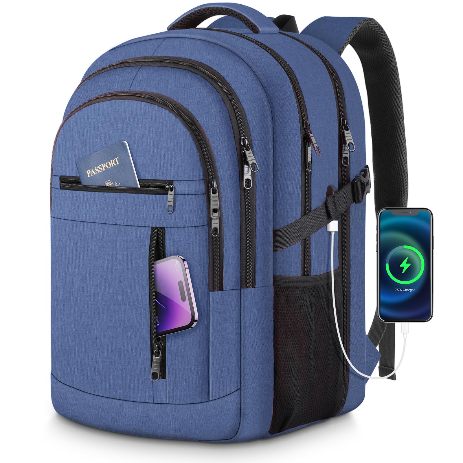 Extra Large Travel Backpack, 17 inch Laptop Backpack for Men Women with ...